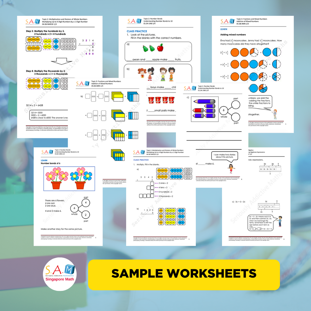 Free SAM Singapore Math Worksheets World s Largest Singapore Math Free SAM Singapore Math Worksheets World s Largest Singapore Math