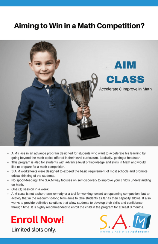 S.A.M will help you prepare for the Math competition - SAM Singapore ...